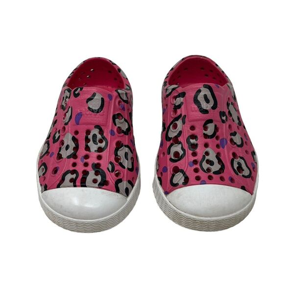 Native | Shoes | Native Jefferson Pink Leopard Print Girls Size C4 Kids ...